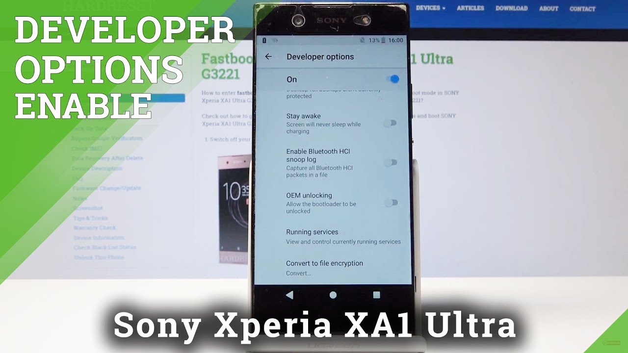How to Enter Developer Options in Sony Xperia XA1 Ultra - Advanced ...