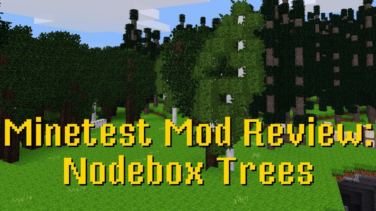 Minetest Mod Review: Nodebox trees - YouTube