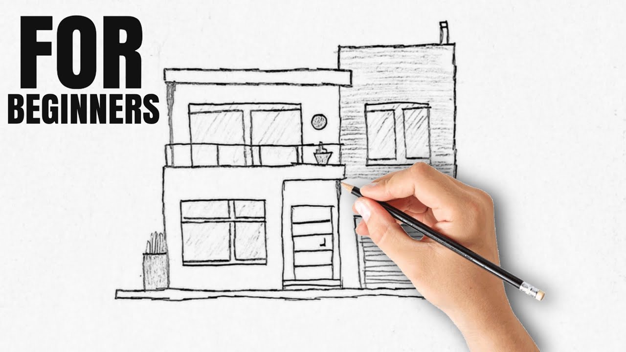 Drawing a House from Scratch – A Beginner’s Guide | Outline Method ...
