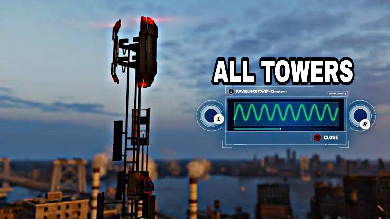 Spider-man Remastered All Towers Activation | Marvel's Studio - YouTube