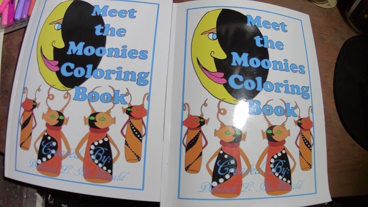Meet the Moonies Coloring Book flip thru - YouTube