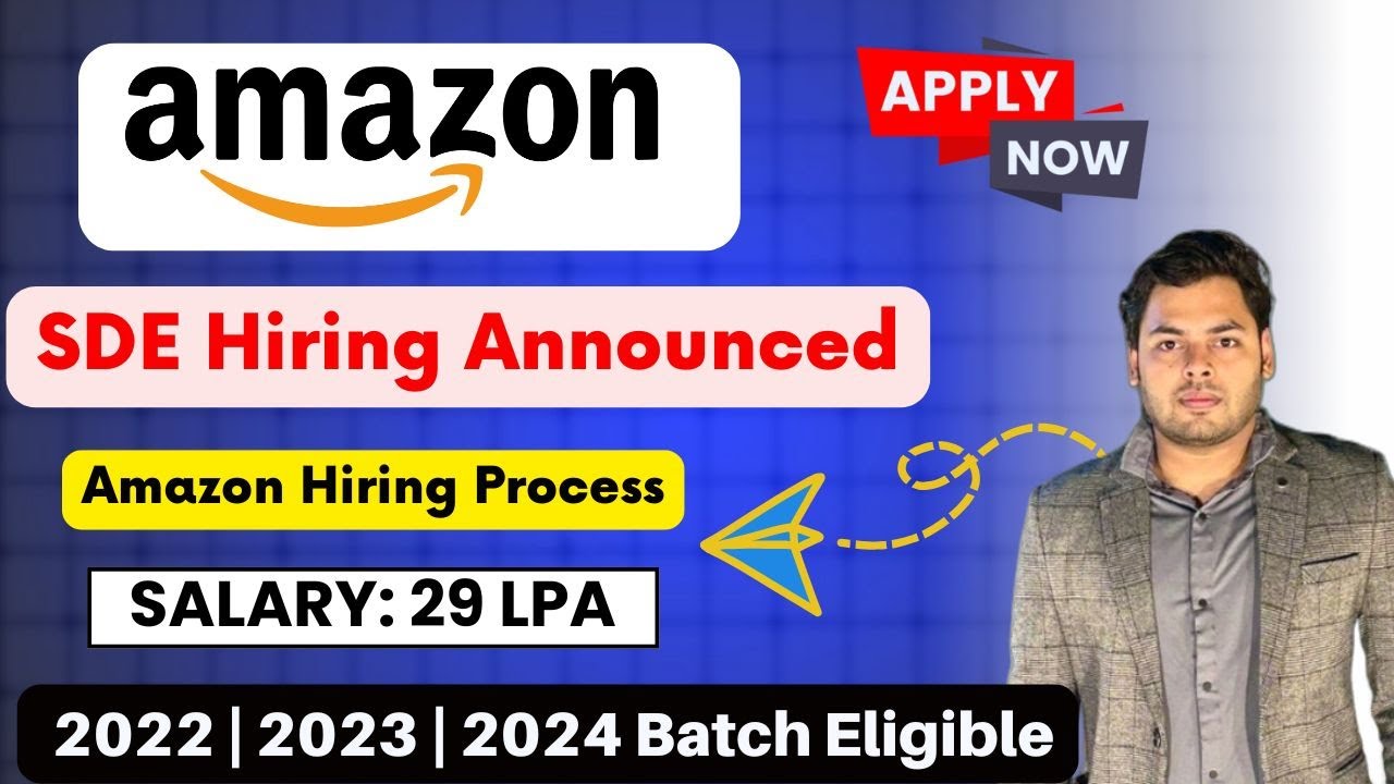 😍Amazon Biggest SDE Hiring | 😱Off Campus drive 2024, 2023, 2022 Batch ...