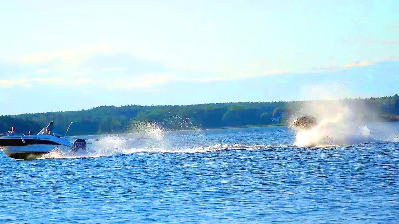 Adam åker ring efter båt och kraschar! 2015 - YouTube