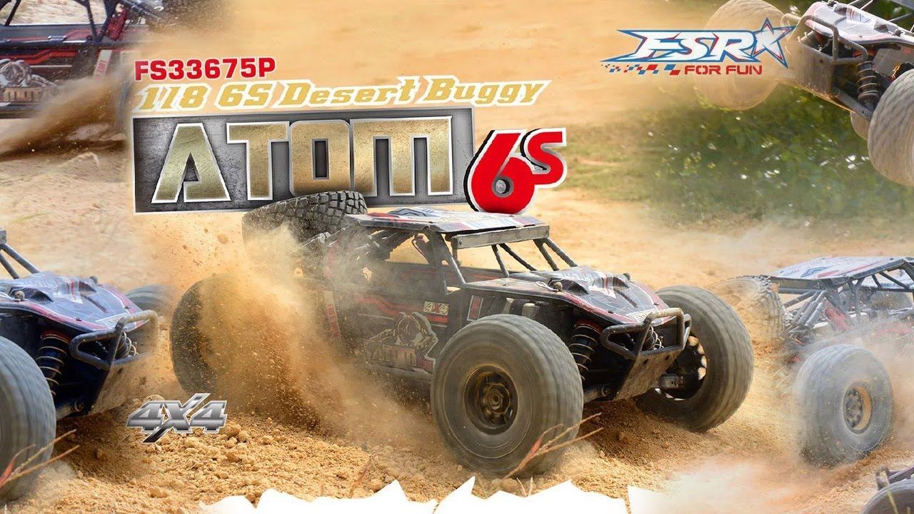 FS Racing ATOM 6S 4WD RC Car 1/8 High-speed 100KM/H Brushless RC Car ...