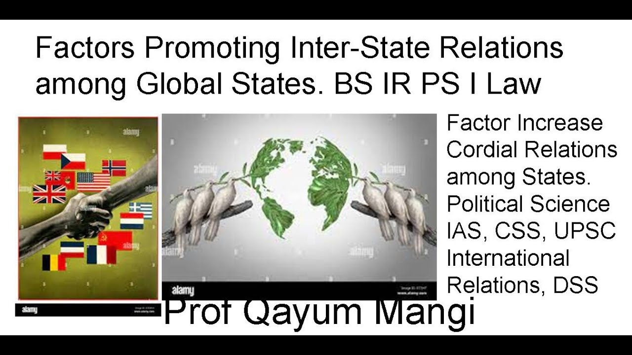 Factors Promoting Inter-State Relations among States of the world. BS ...