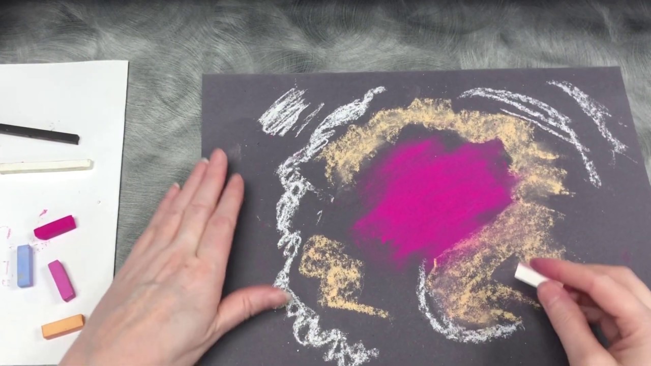 Nebula & Galaxy Chalk Art - YouTube