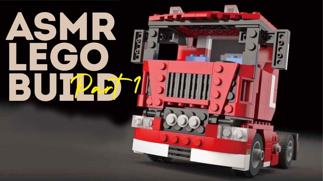 LEGO Trailer Truck MOC build | ASMR |part 1 - YouTube