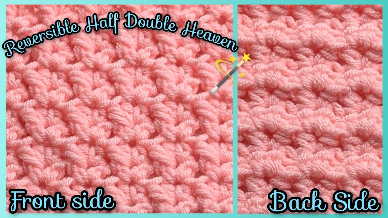 Half Double Heaven; A gorgeous 3D textured pattern #crochet tutorial ...