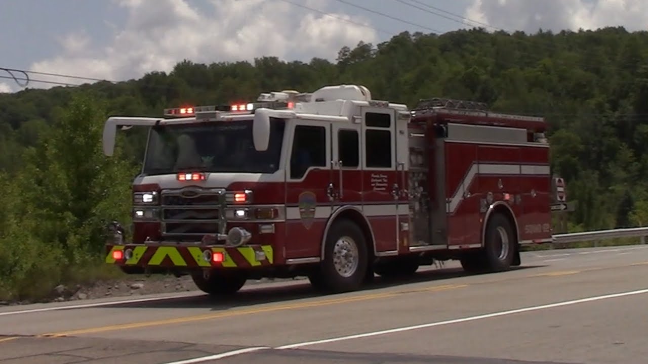 *New To Them* Whites Crossing Fire Company Squad 62 Responding. - YouTube