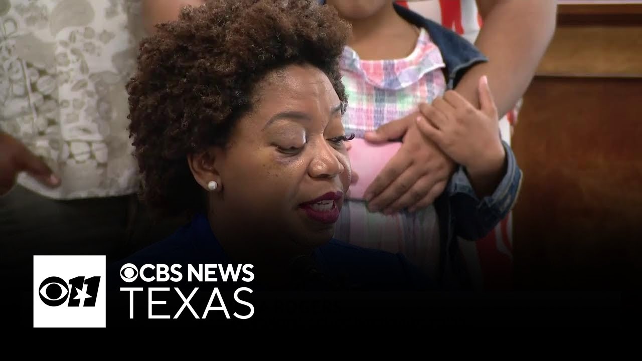 Corsicana ISD Assistant Principal Candra Rogers speaks for the first ...