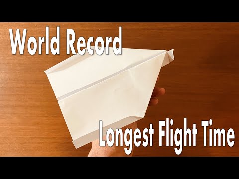 【Longest Flight Time】How to make a paper AIRPLANE | Origami - YouTube