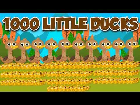 1000 Little Ducks Went Out One Day | Number Song For Kids | Counting Song | Ducks Song Remix | Ducks