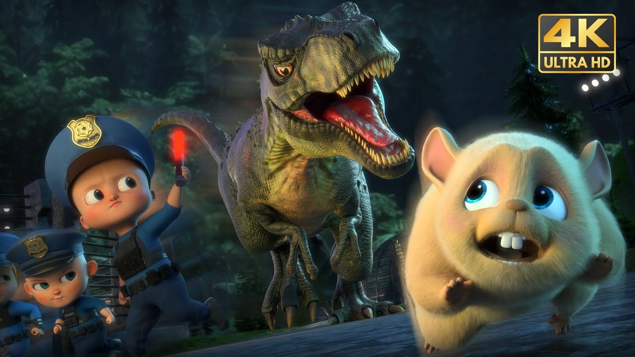 Dino breaks out of its cage!🦖🚨Police Save the Day | Kids Cartoon Police ...