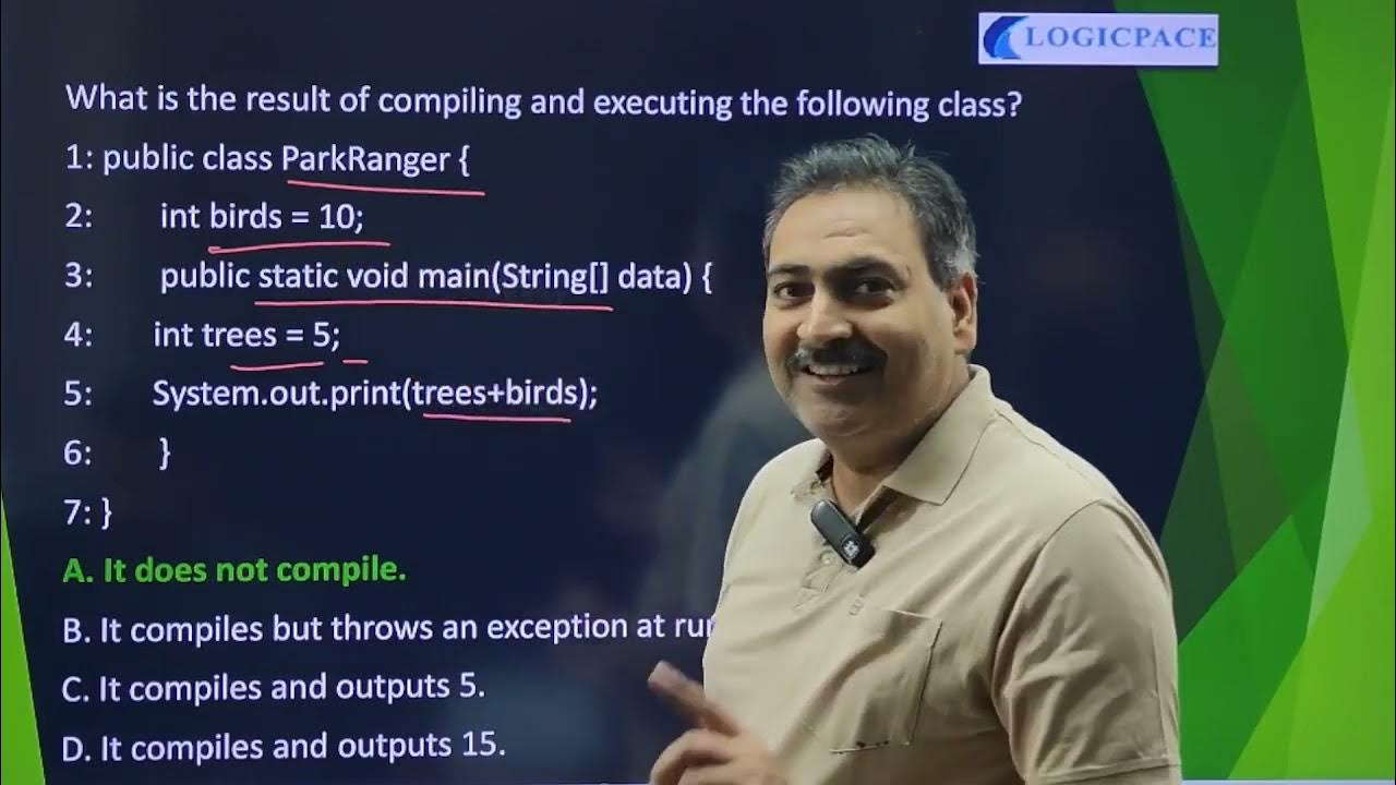 Park Ranger (JAVA Question) By Dr. T.N. Sharma | Logicpace - YouTube