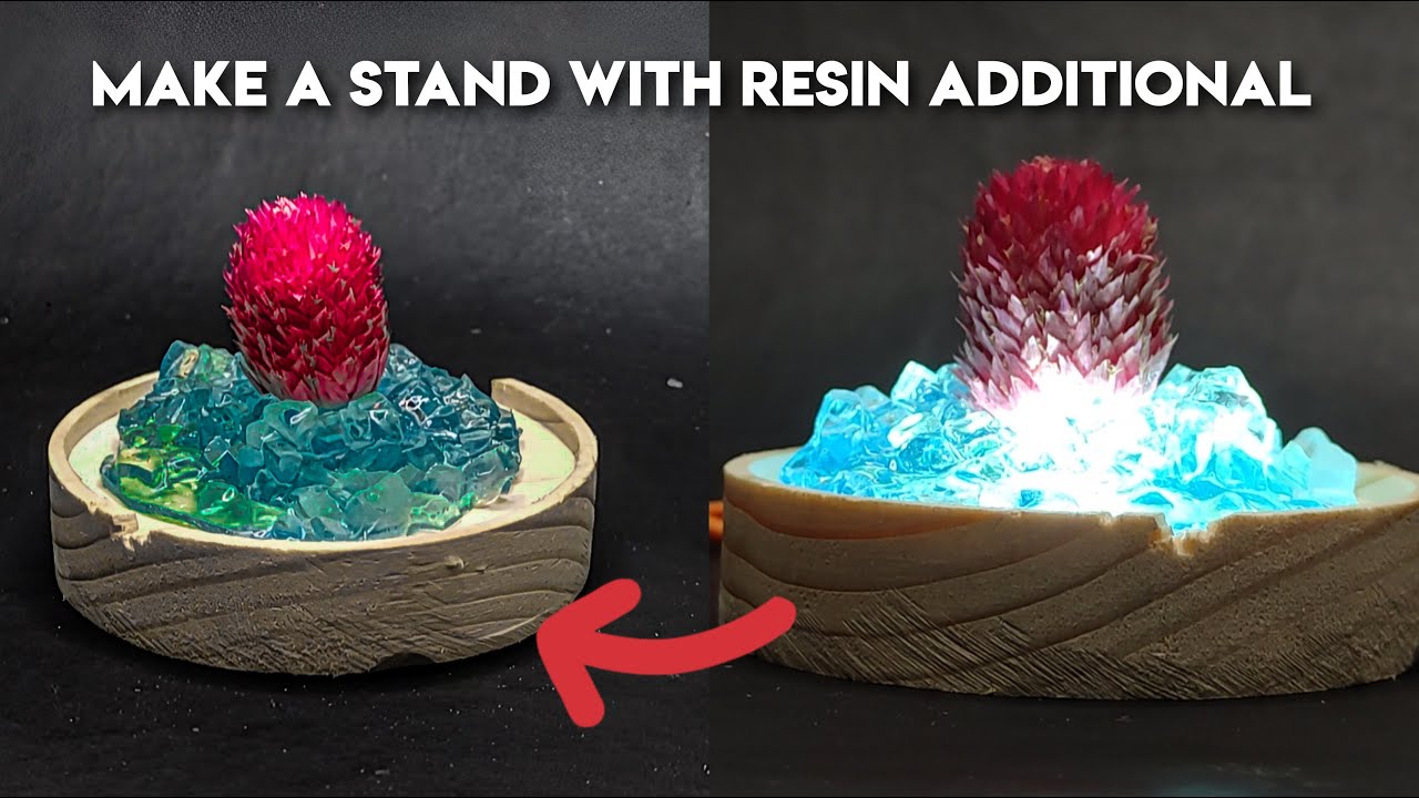 Making lampshades with resin additives (DIY) - YouTube