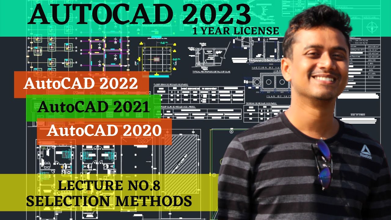 8. Selection methods in AutoCAD || AutoCAD 2023 full series (Hindi ...