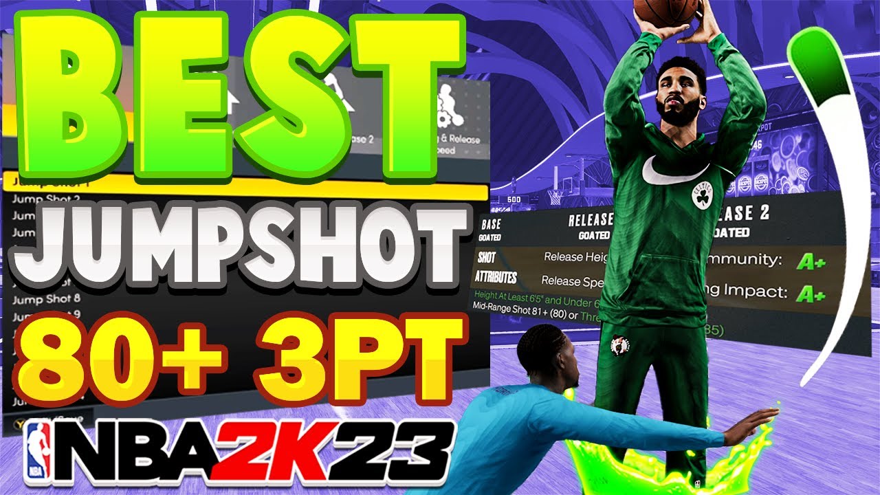 NBA 2K23 BEST BIGGEST GREEN WINDOW JUMPSHOT IN NBA 2K23 BUILDS BETWEEN ...