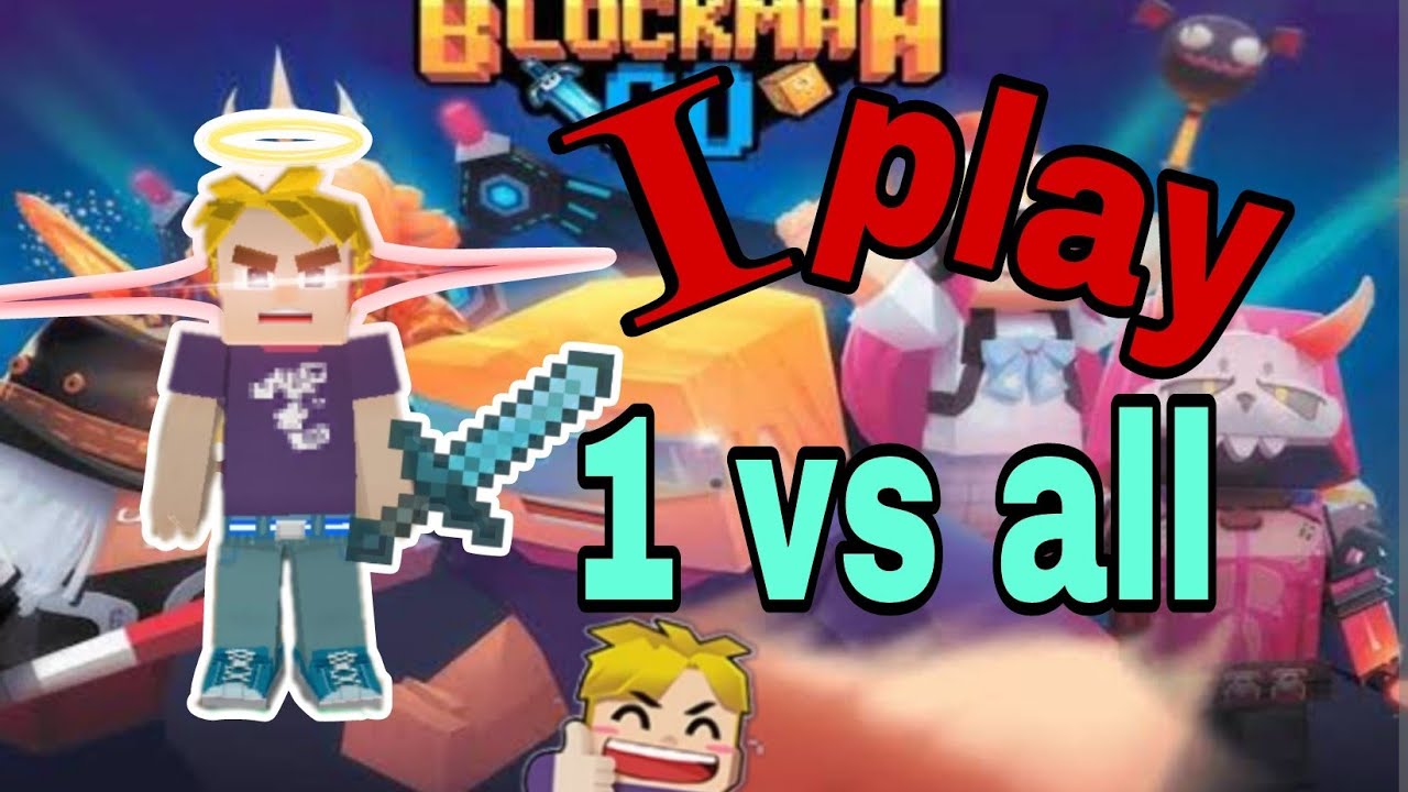 Blockman go 1 vs all players - YouTube