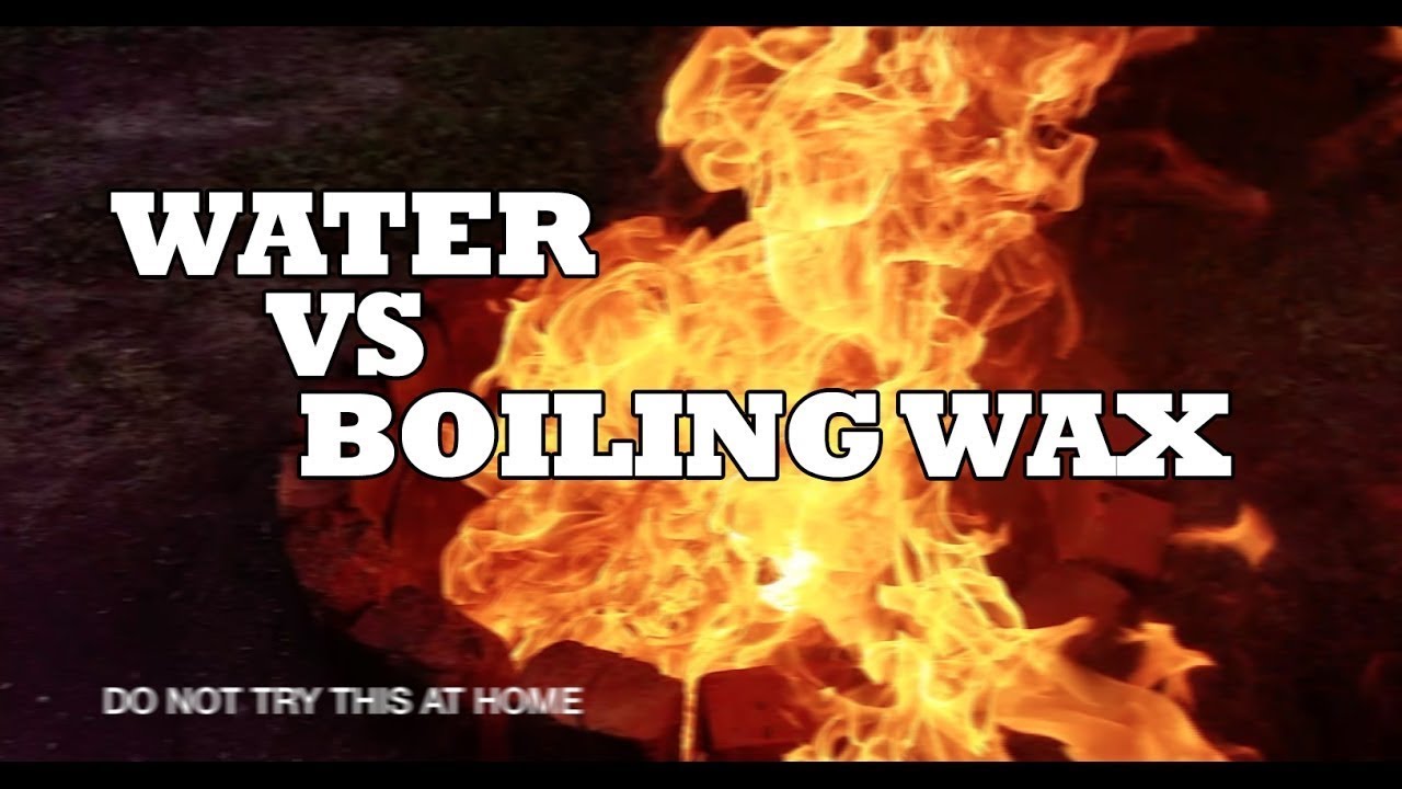 Water Vs Boiling Wax.....What happened if we splash water in boiling ...
