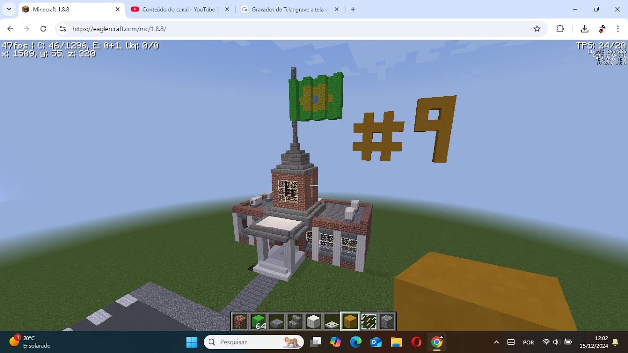 construindo uma prefeitura no minecraft utopia # ep 9 - YouTube