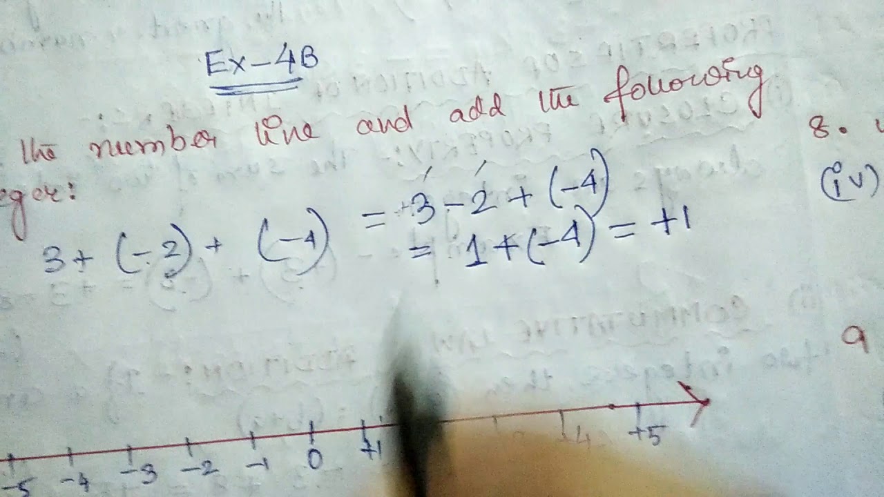 AIS HOWRAH CLASS VI ADDITION OF INTEGERS EX 4B YouTube ais-howrah-class-vi-addition-of-integers-ex-4b-youtube
