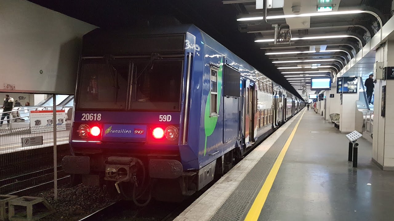 (RER D) trajet à bord d'un Z20500 Transilien Villers le bel Garges ...