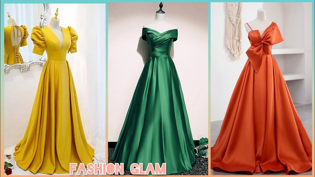 Temperament Senior Sense Dress/Long A-line Formal Evening Gowns/Satin ...