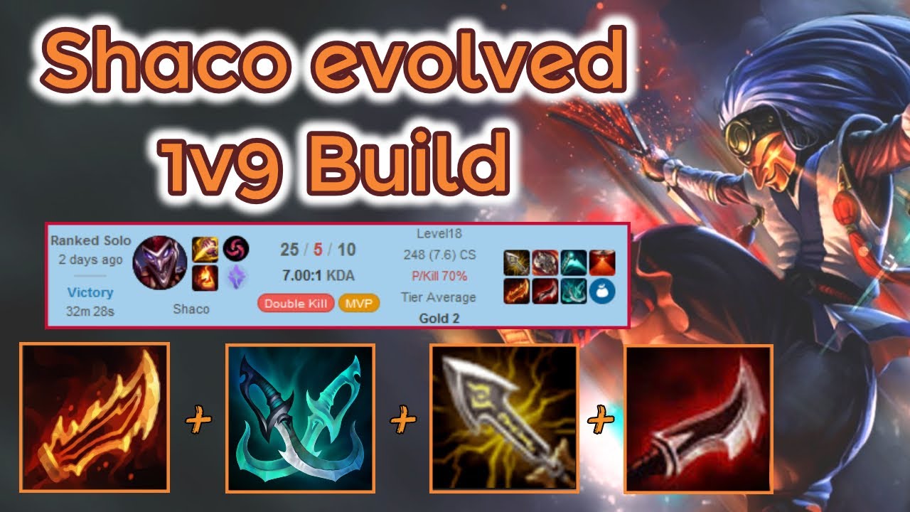 Evolving the 1v9 Build for Shaco [League of Legends] Full Gameplay ...