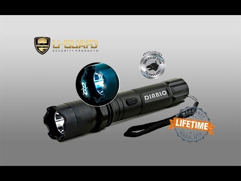 Self Defense Flashlight Stun Gun Guard Dog Diablo Rechargeable Tactical ...