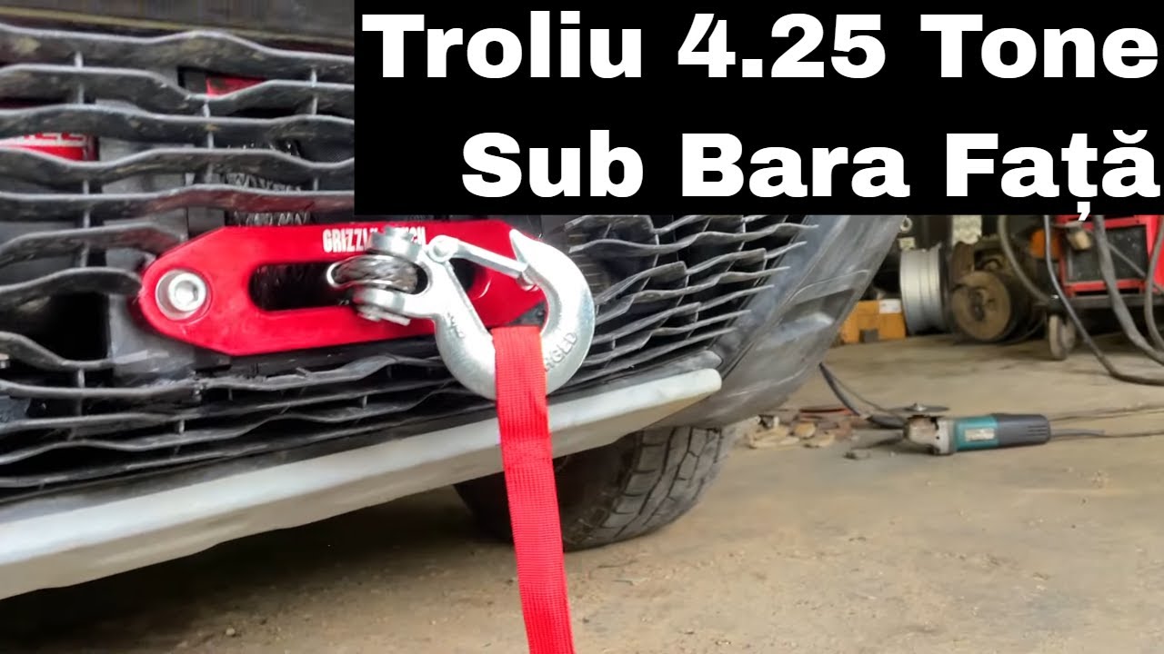 Troliu de 4.25 Tone pe Dacia Duster 4x4 - Grizzly Winch - YouTube