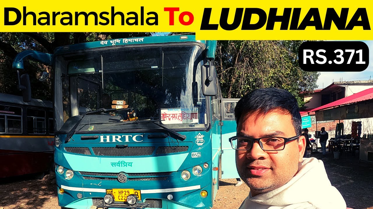 Dharamshala to Ludhiana by HRTC HIMDHARA 3X2 AC in Rs.371 - YouTube