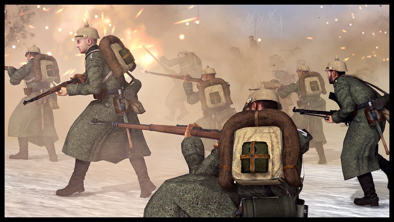 BRUTAL WW1 WINTER BATTLE! 1000 German Soliders Storm French Defenses ...