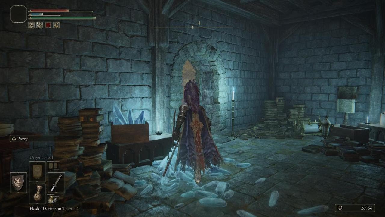 ELDEN RING Carian Manor Upper Level Picking Up Troll Knight's Sword ...