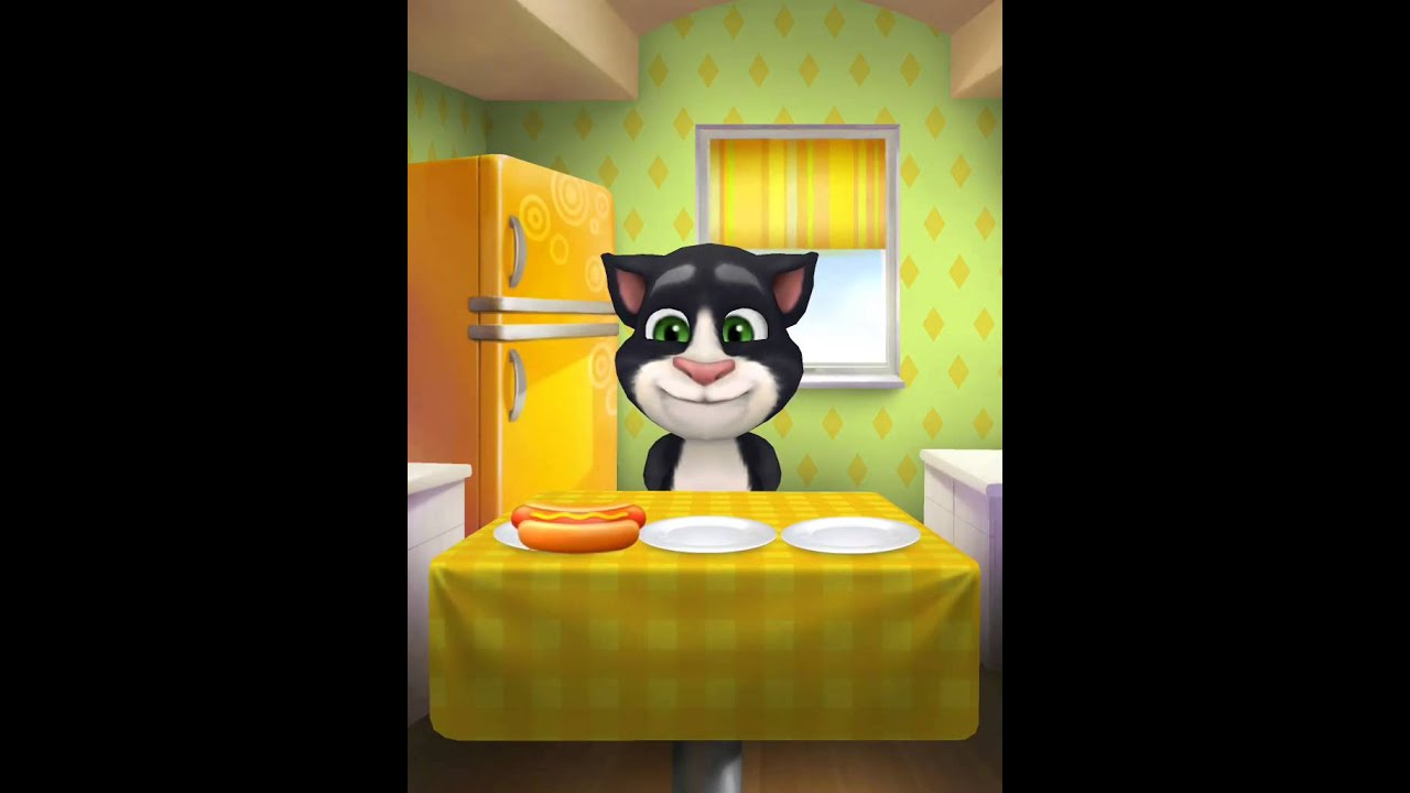 [My Talking Tom] I love hot dogs - YouTube