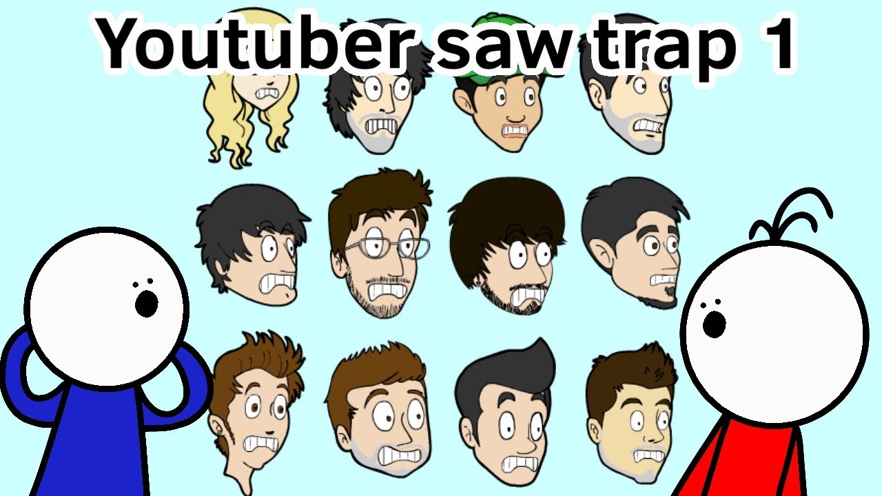 We Have To Save YouTubers!!!|YouTuber Saw Trap - YouTube
