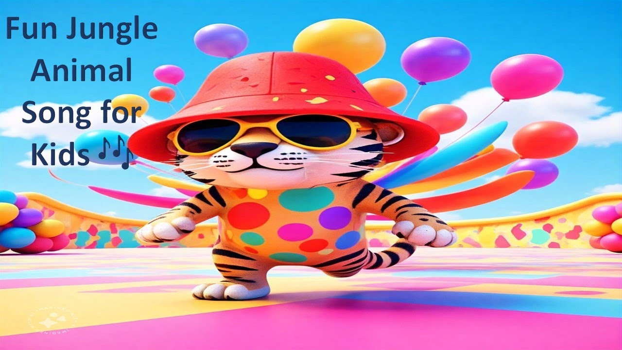 Jump Like a Frog! Fun Jungle Animal Song for Kids 🎶 I Animation English ...