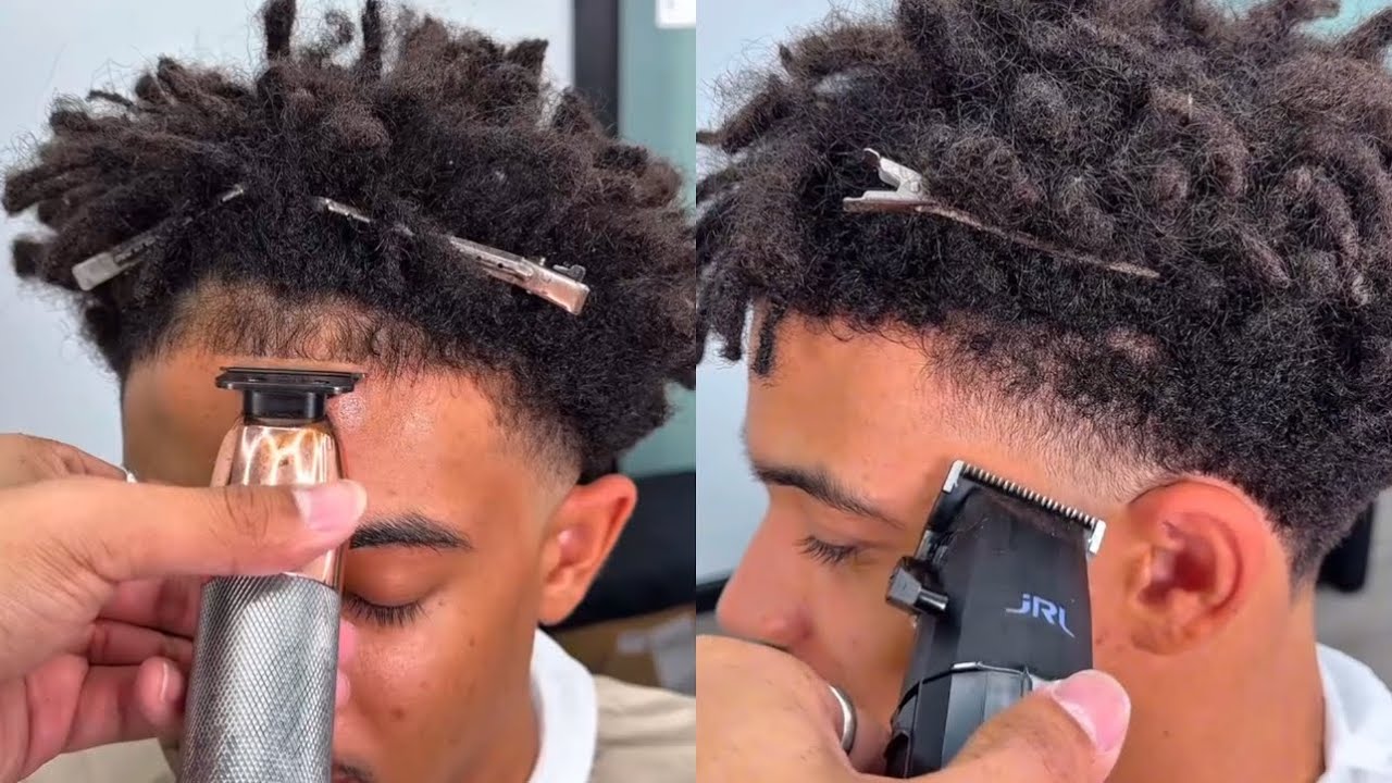How to execute a Low Mid Fade W/ Freeform Dreadlocks Cost Him $250 ...