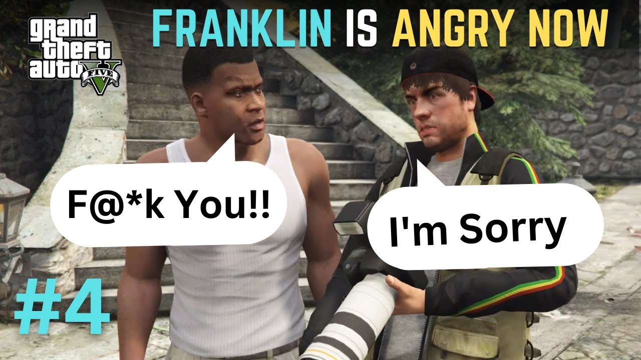 FRANKLIN IS ANGRY ON CAMERAMAN | GTA V GAMEPLAY #4 - YouTube