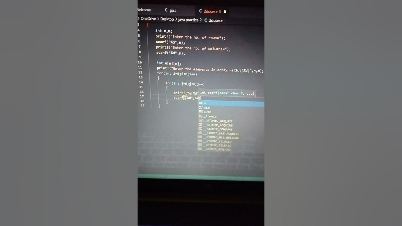 C program -Multidimentionl array ||#clanguage #coding #programming #study #shorts #motivation ...