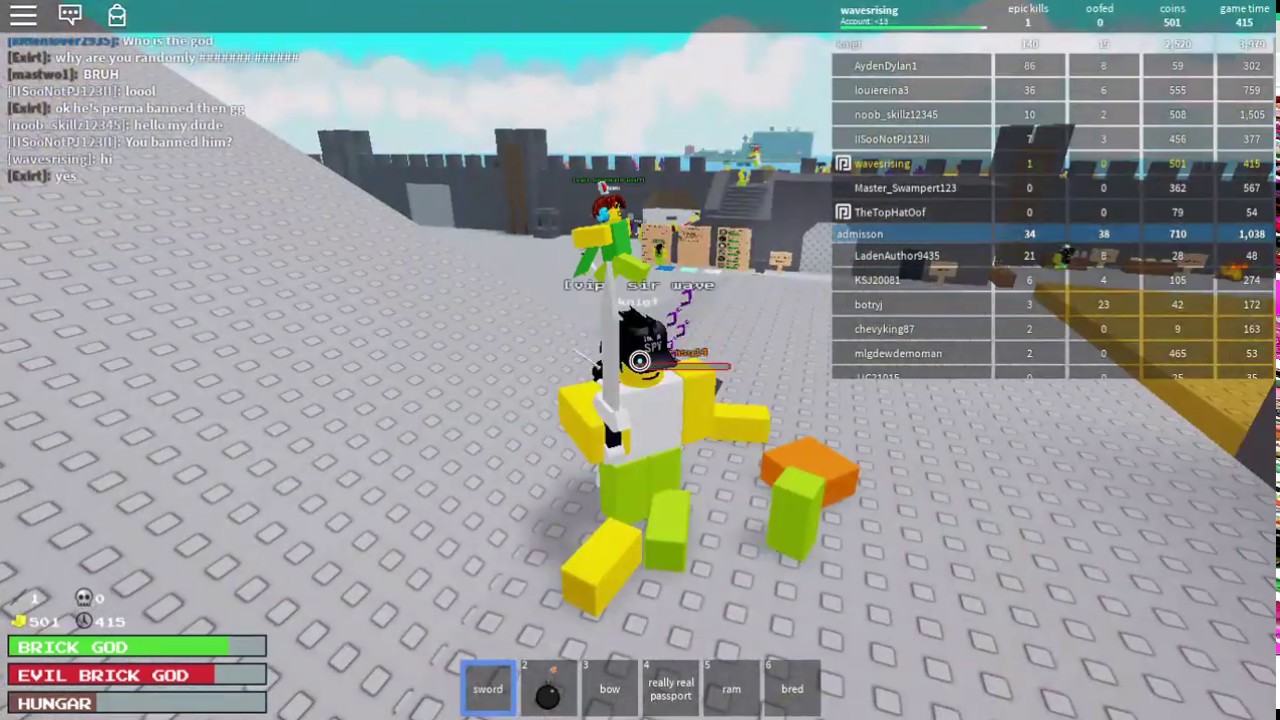 defeating evil brick god - YouTube