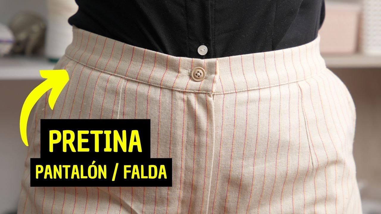 Cómo Hacer una Pretina para Pantalón o Falda | Tutorial de Costura Paso ...