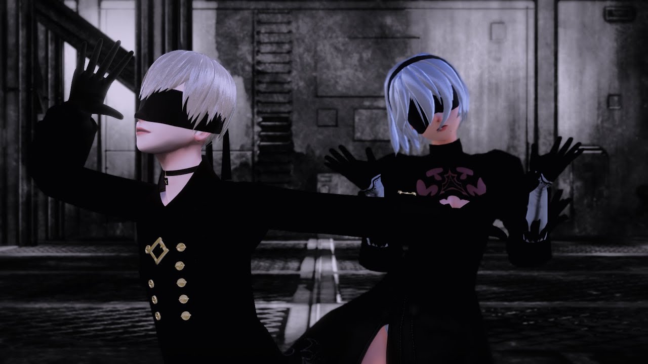 【MMDNieR】ゴーゴー幽霊船 2B&9S - YouTube
