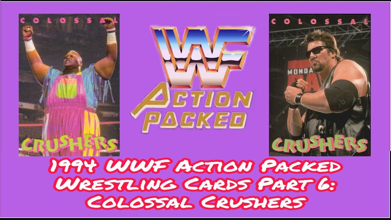 1994 WWF Action Packed Wrestling Cards Part 6: Colossal Crushers - YouTube