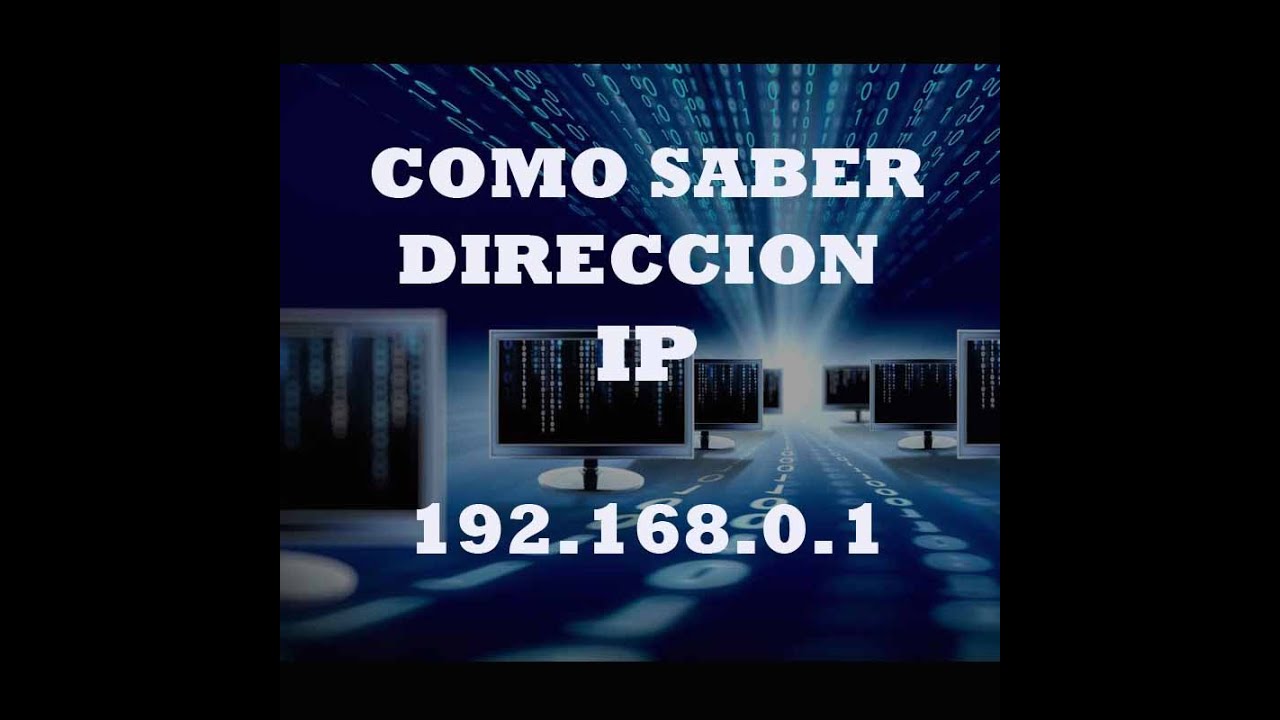 COMO SABER DIRECCION IP | Tecno Hack - YouTube