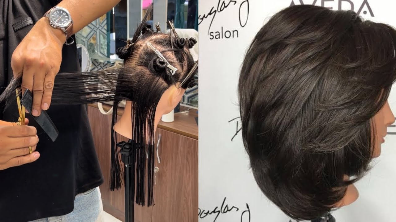 How to: 90 Degree Haircut || 90% Haircut कैसे करे || Layer Haircut || Step-By-Step || For ...