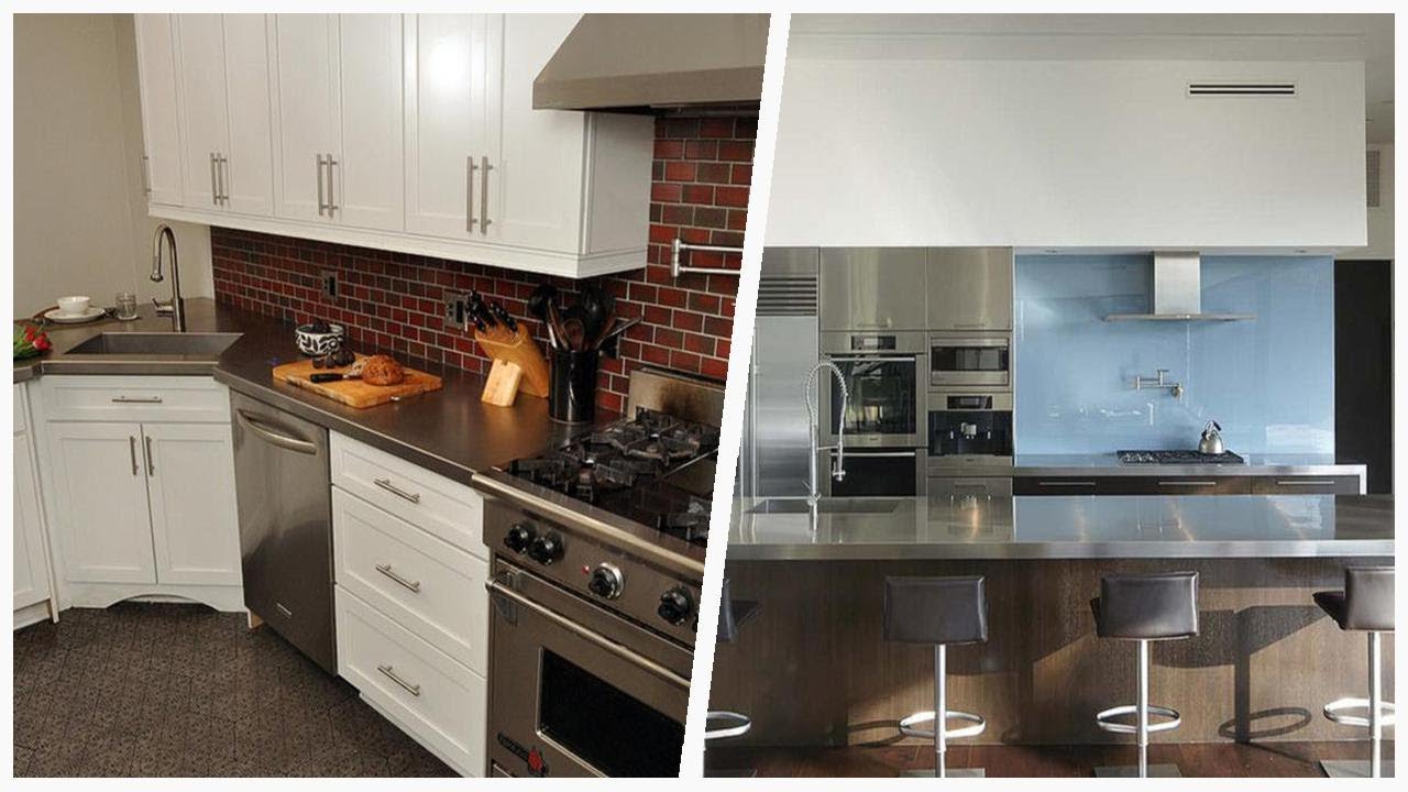 75 Mid-sized Kitchen With An Integrated Sink Design Ideas You'll Love 🔴 ...