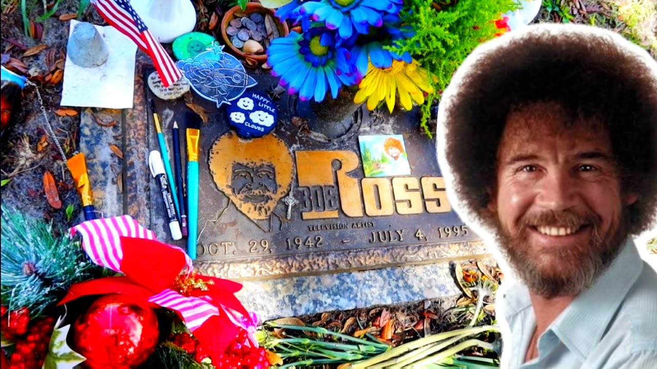 Grave of BOB ROSS TV Painter! How He Died & Scandal After - YouTube