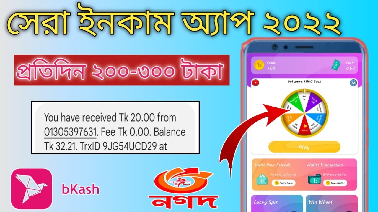2022 Best Free income site | Earn perday 1000 taka Payment Nagad ...