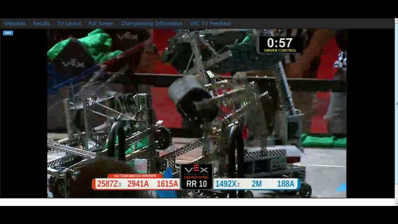 Vex Worlds Sack Attack Finals Qual. Match 10 - YouTube