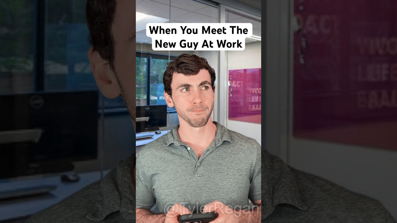 When You Meet The New Guy At Work (feat. @landokalriz) #shorts - YouTube